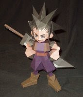 Final Fantasy: Zack Papercraft | Papercraft Paradise | PaperCrafts ...