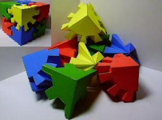 Gear Cube Puzzle Papercraft | Papercraft Paradise | PaperCrafts | Paper ...