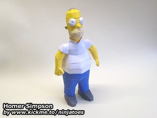 Homer Simpson Papercraft | Papercraft Paradise | PaperCrafts | Paper ...