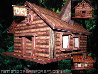 Donkey Kong's Treehouse Papercraft | Papercraft Paradise | PaperCrafts ...