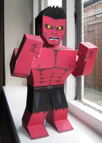 Rulk: Red Hulk Papercraft