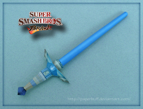 Super Smash Bros Brawl Papercraft: Beam Sword | Papercraft Paradise ...