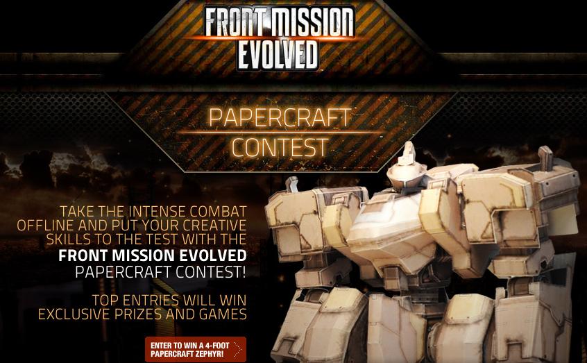 Front Mission Evolved Papercraft Contest | Papercraft Paradise ...