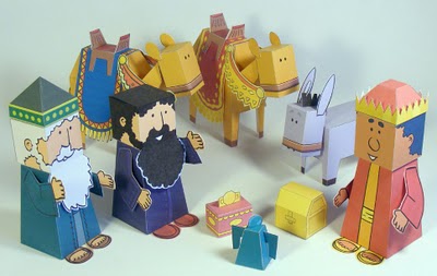 Nativity: Three Wise Men Papercraft | Papercraft Paradise | PaperCrafts ...