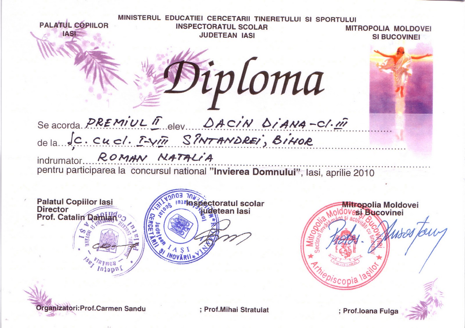 Şcoala cu clasele I – VIII Sîntandrei: PREMII OBTINUTE DE PROFESORII SI ...