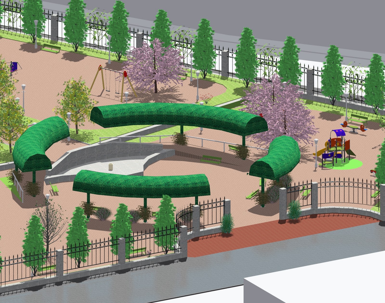 manupolis: Renders de parques