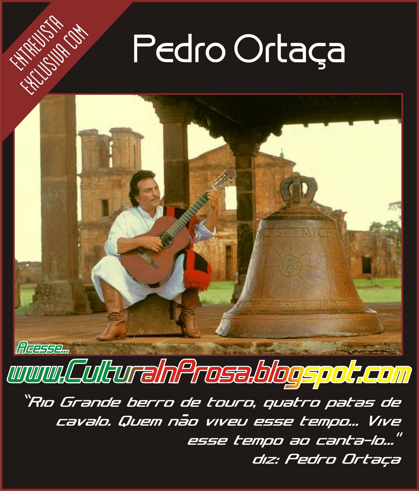 CULTURA IN PROSA - O caminho certo da informação!: Entrevista Exclusiva ...