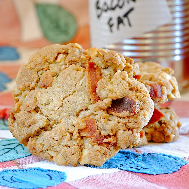 JULES FOOD...: Depression Era Oatmeal BACON FAT Cookies