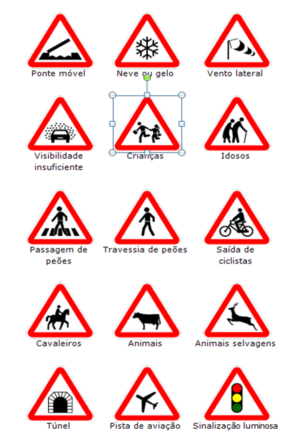 Diamante De Sinal De Perigo Na Estrada