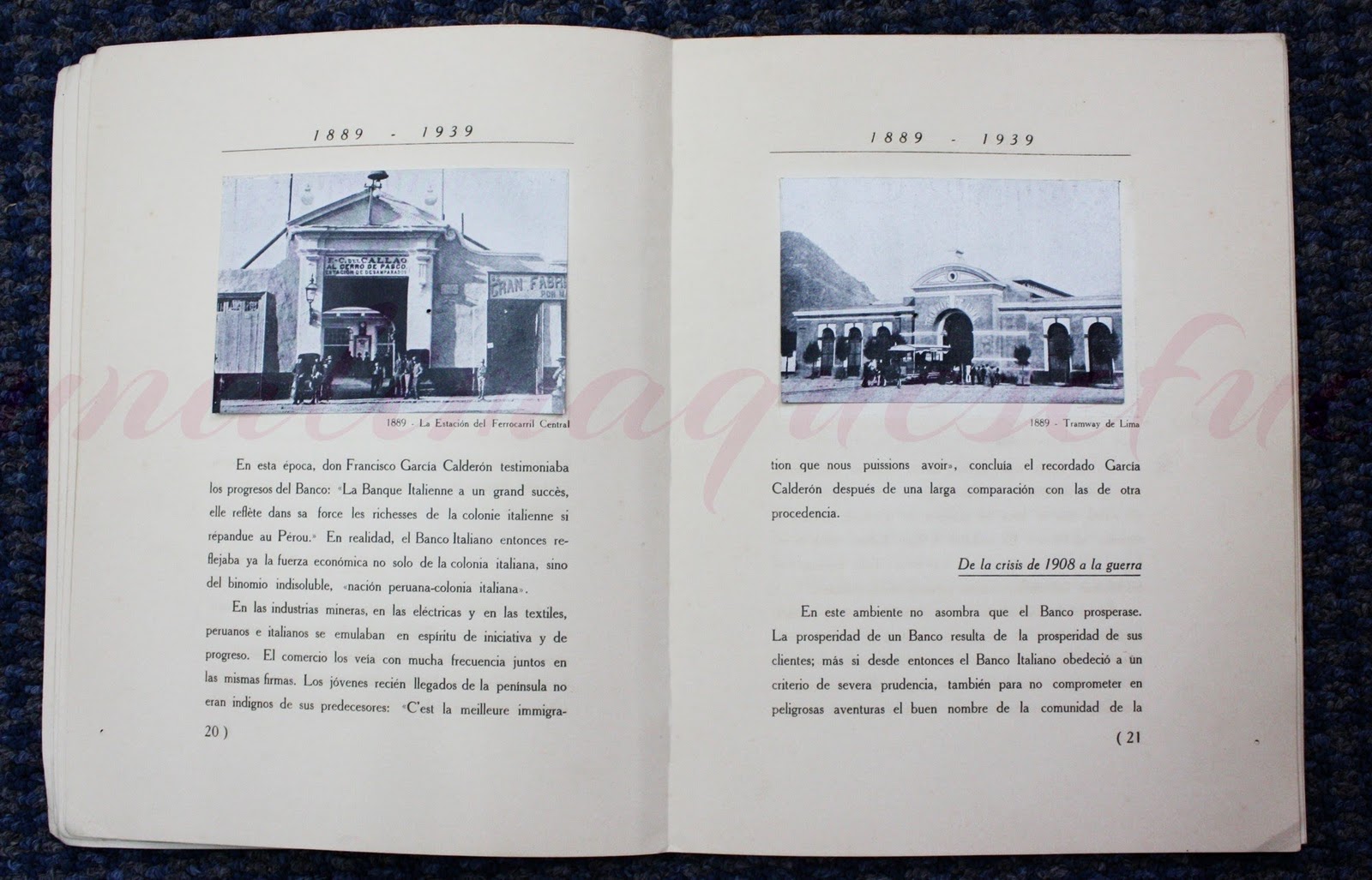 Una Lima Que Se Fue ...: Banco Italiano 50 Años - 1889 - 1939