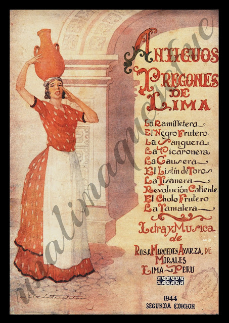 Una Lima Que Se Fue ...: FOTO - Antiguos Pregones de Lima - 1944