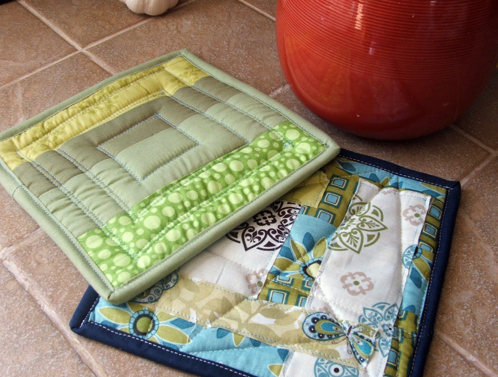 modest creations by michelle: scrappy hot pads