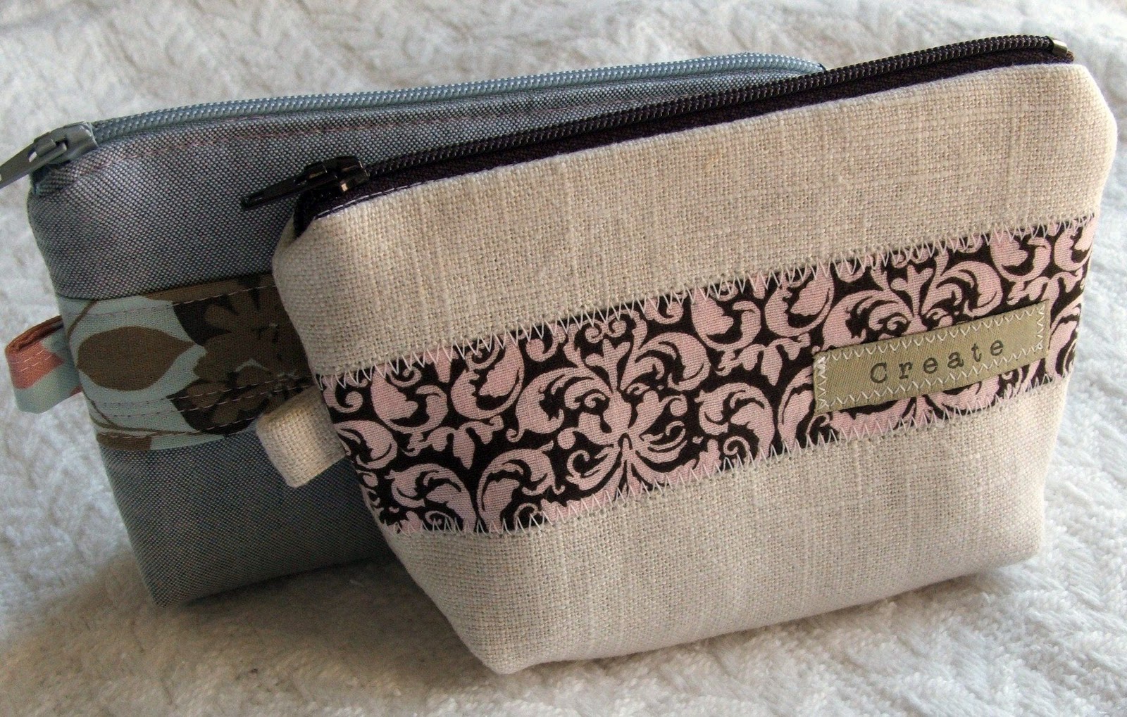 modest creations by michelle: quick zipper pouches