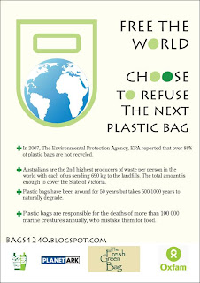 Reduce, Reuse, Recycle - Stop using plastic bags!: Campaign Posters