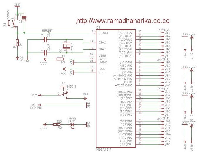 Sistem Minimum ATMEGA16 ~ Elektronika
