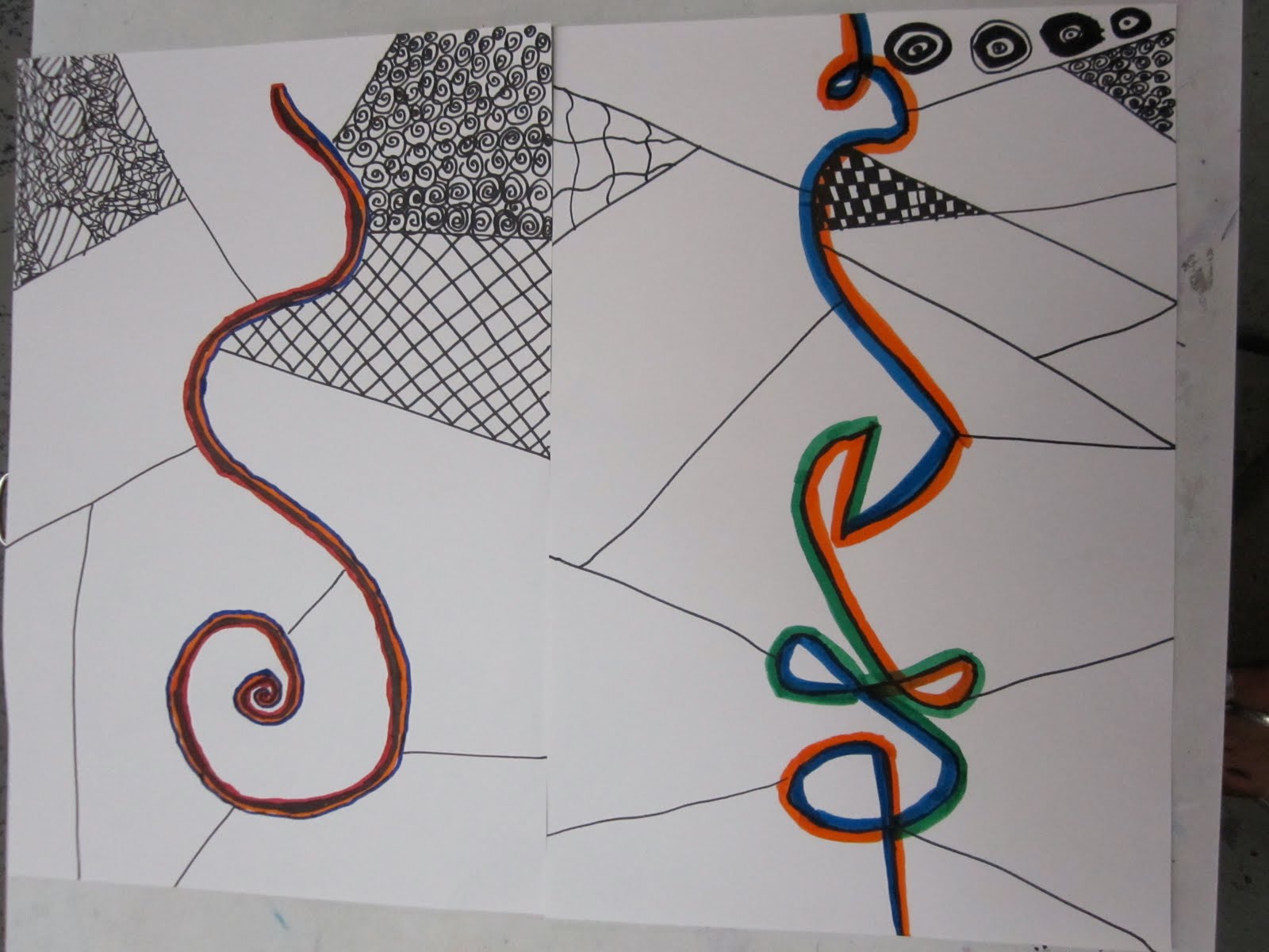 Think Create Art: Line Design- 4th Grade