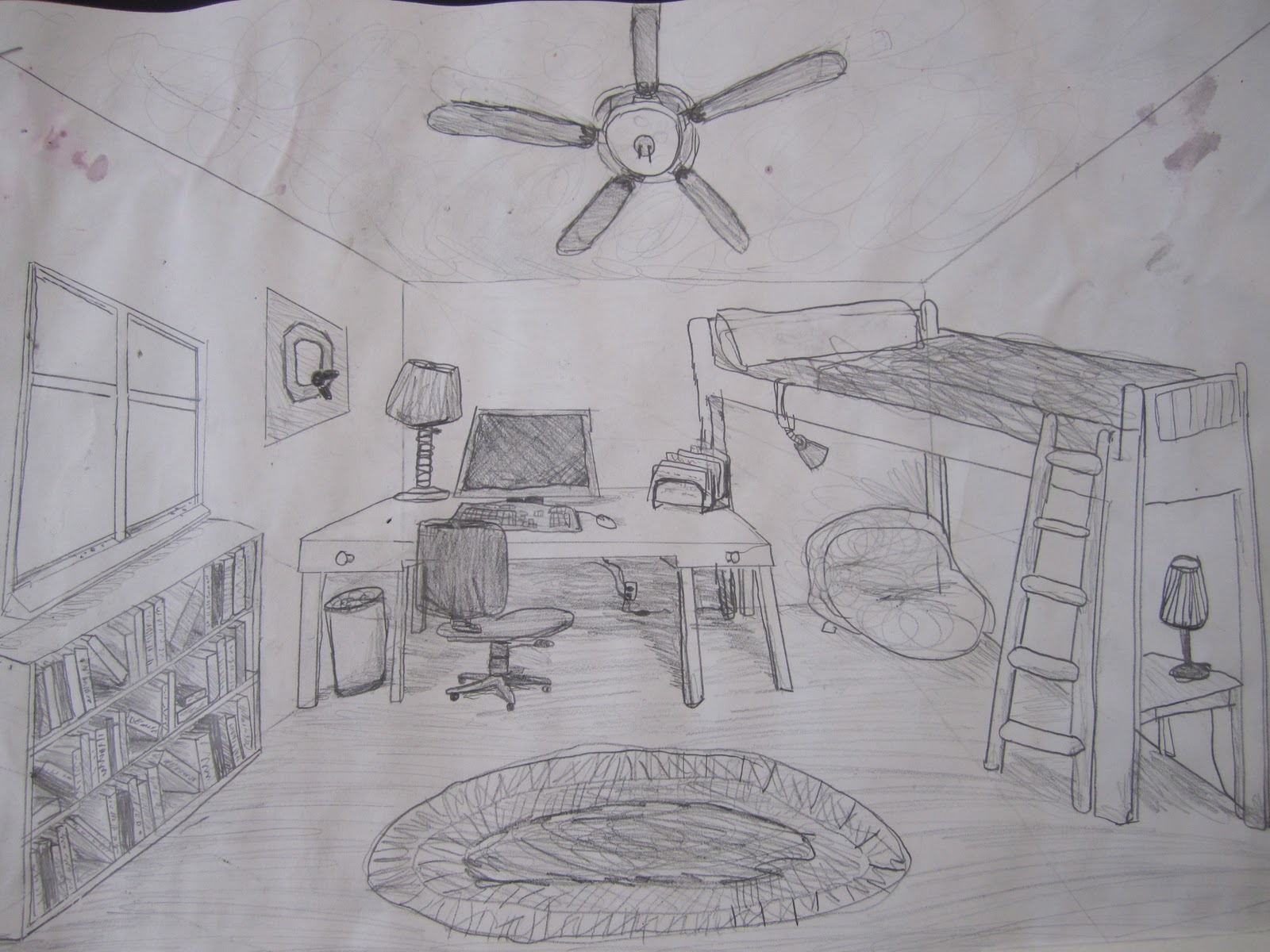 Think Create Art: Finished Dream Rooms- 7th Grade