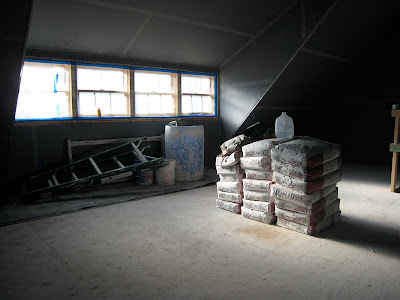 Concord Green: Blue Board and Skim Coat Plaster Instead of Drywall