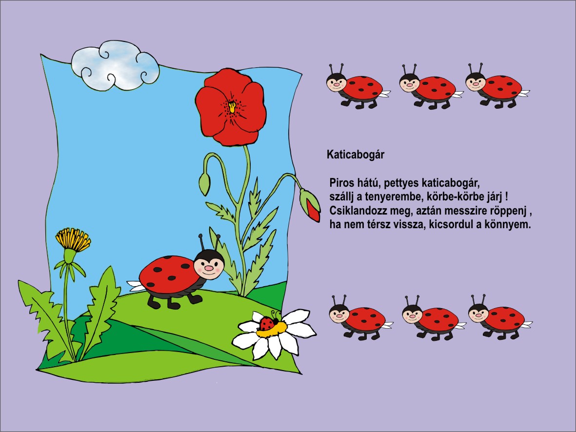 Gyermekszoba: Katicás vers