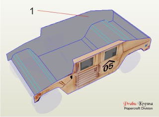 Papercraft and Papermodel: Humvee (HMMWV) Papercraft Instruction