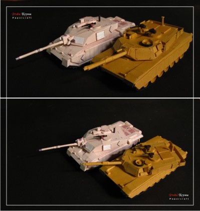 Papercraft and Papermodel: M1A1 Abrams Papercraft