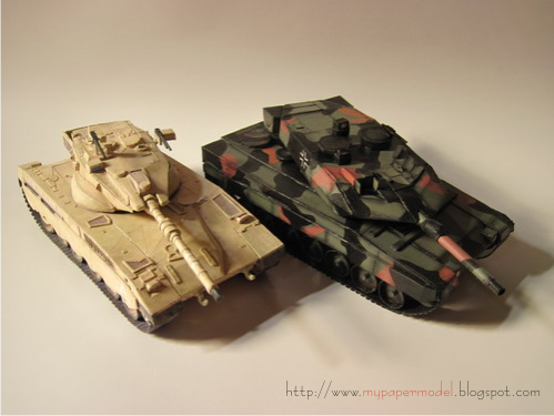 Papercraft and Papermodel: Leopard 2A6 Military Papercraft