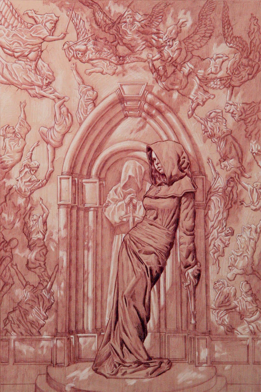 The Art of Michael C Hayes: Red Pencil Drawings