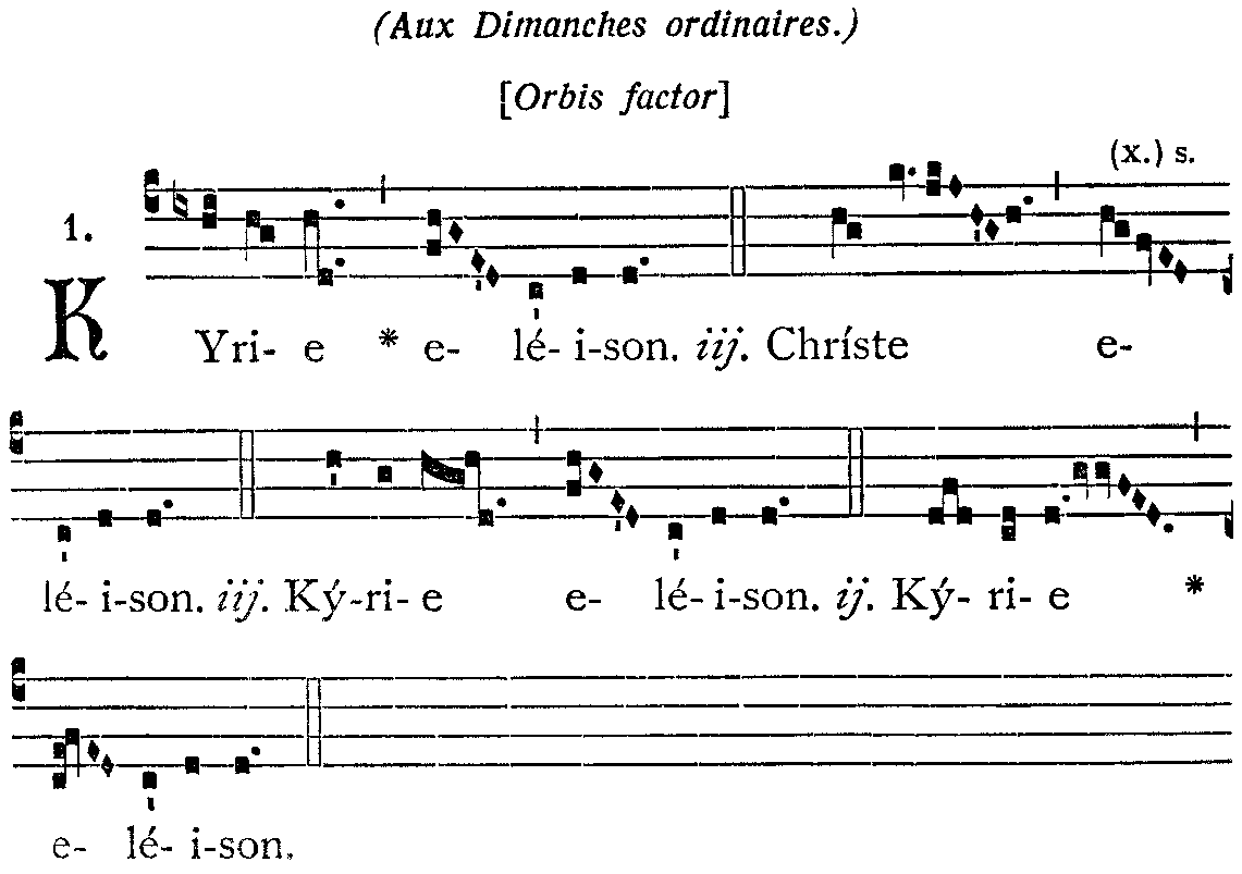 SALVE O GREGORIANO: KYRIALE X E XI