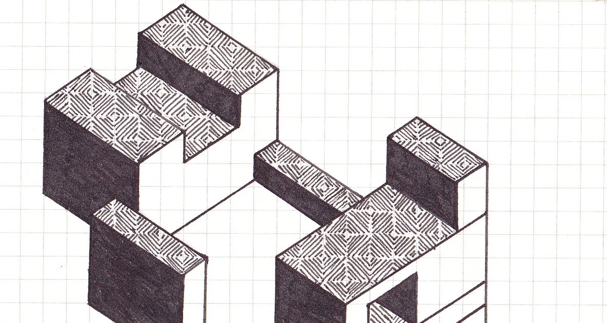 Rebecca Penn: Isometric Drawings with 9 Boxes