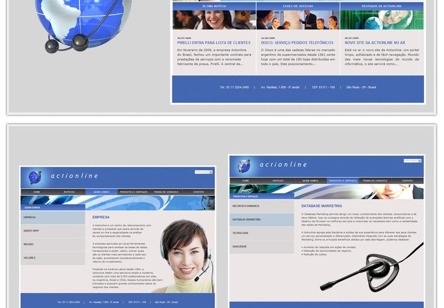 Sigladesign: APRESENTAMOS O NOVO SITE DA ACTIONLINE