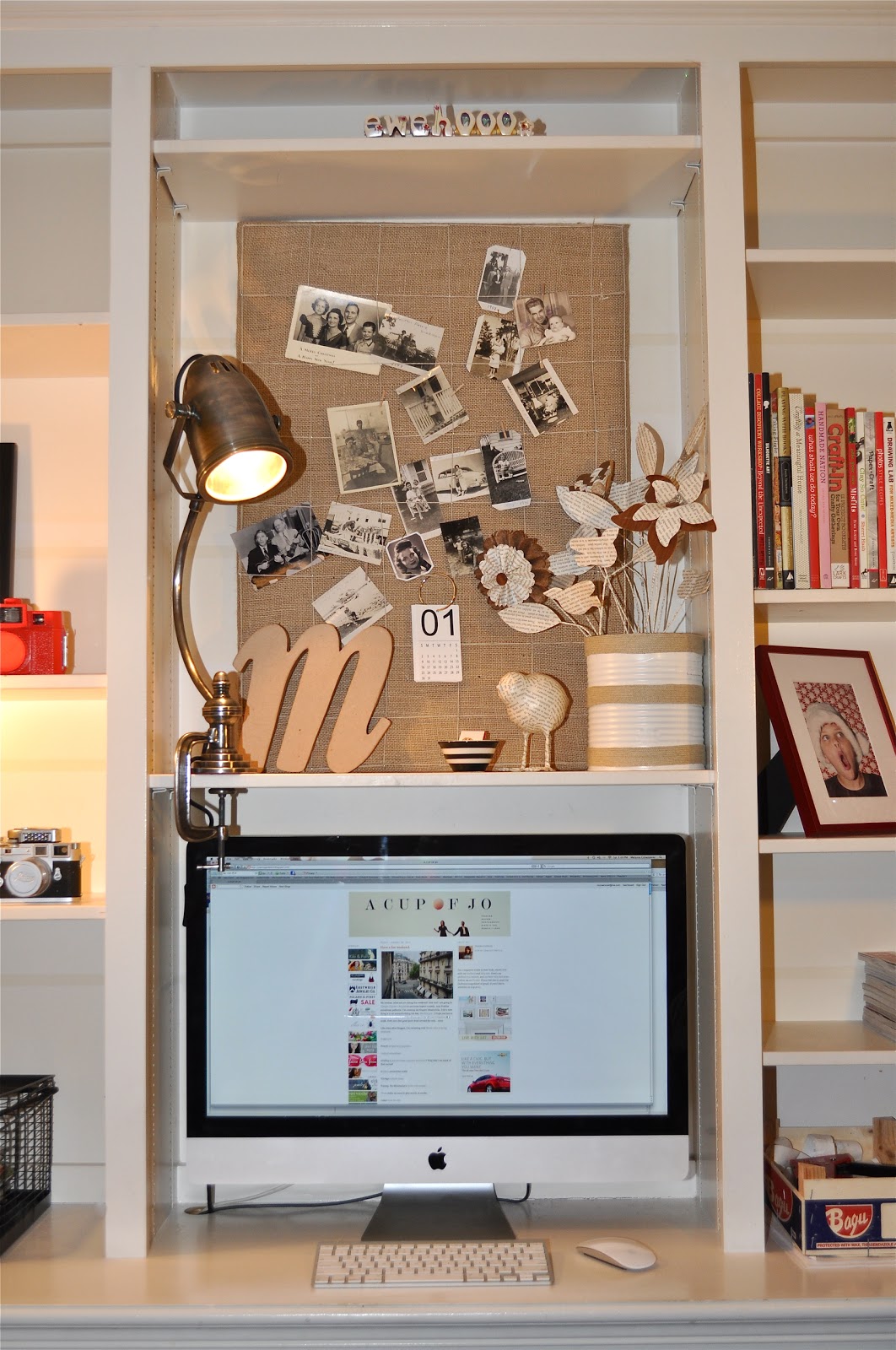 ewe hooo!: Burlap Pinboard— for old family pictures