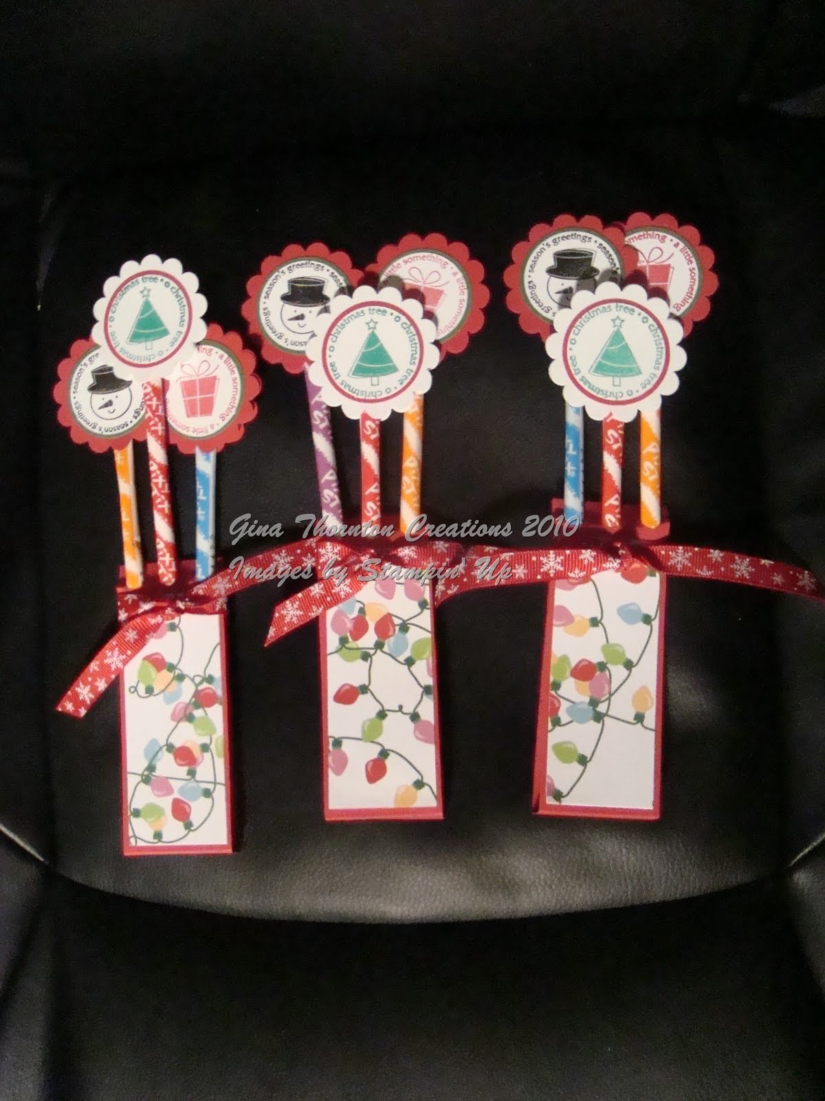 Gina's Stamping Creations: Craft Fair - Pixie Stick Holders