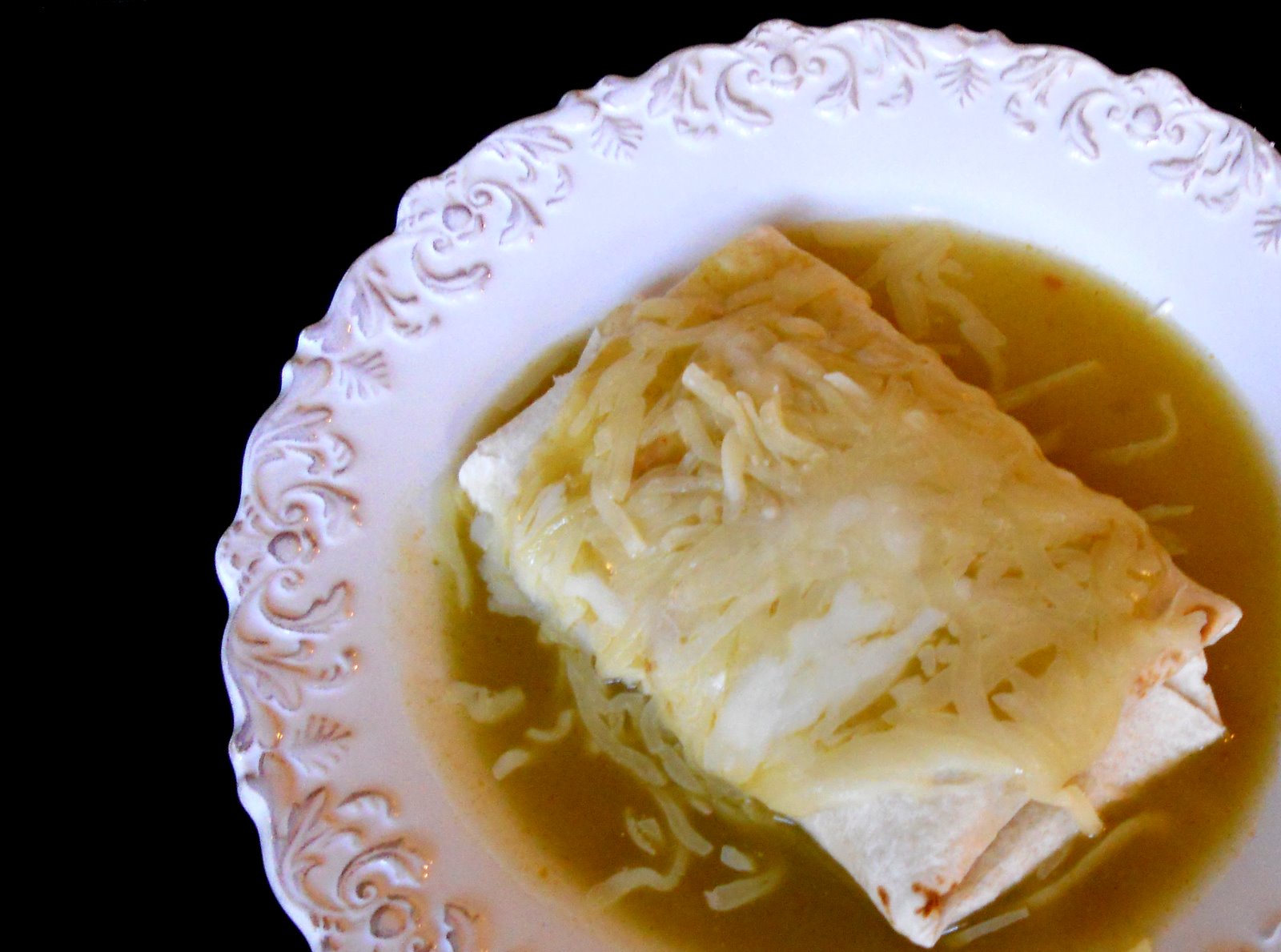 Envy My Cooking: Green Chile Chicken Burrito