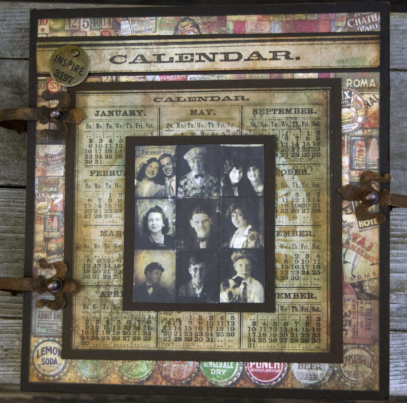 Stampensteins Castle: Tim Holtz Calendar Organizer