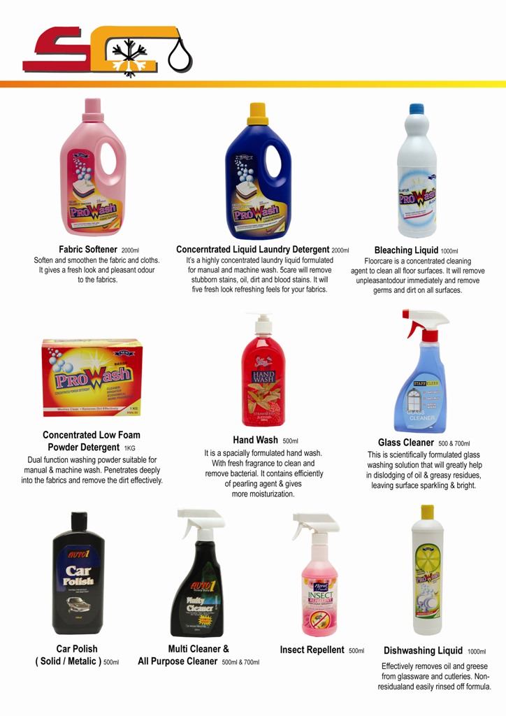 Sameru Chemical SDN BHD: CLEANING & MAINTENANCE CHEMICALS