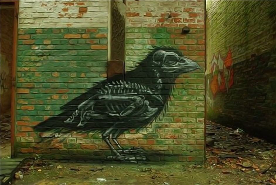 Fun Panorama: Graffiti with animals