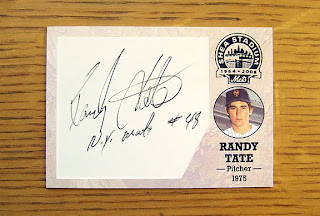 The Amazing Shea Stadium Autograph Project: #193) RANDY TATE