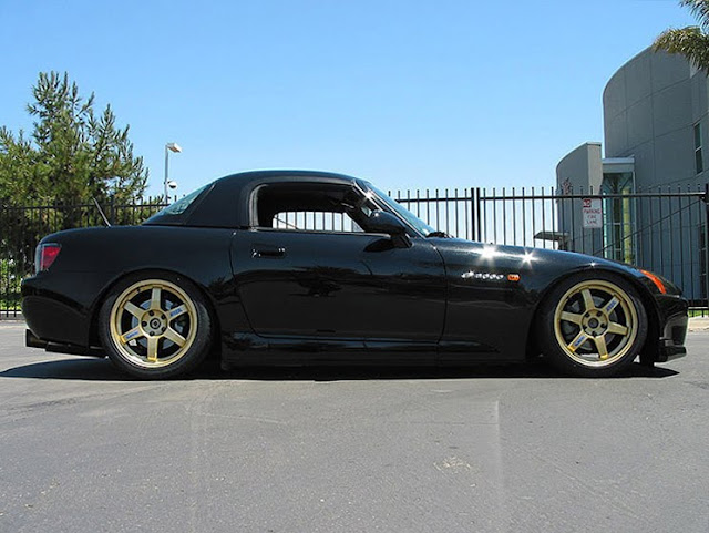 Dut's Black S2000 on Volk TE37 rims | de autos cars