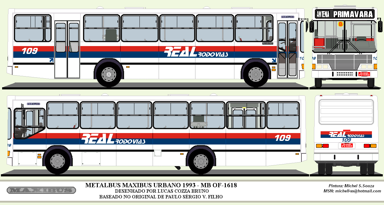 NigériaBus: Metalbus Maxibus Urbano 1993 - Mb OF-1618