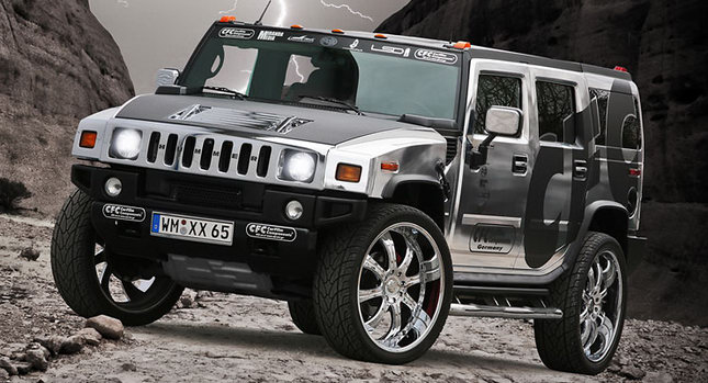 car: CFC Proves There's No Limit to Bad Taste with Chromed-Out Hummer H2