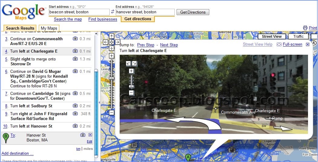Google Maps Directions Gets Street View Imagery Aid