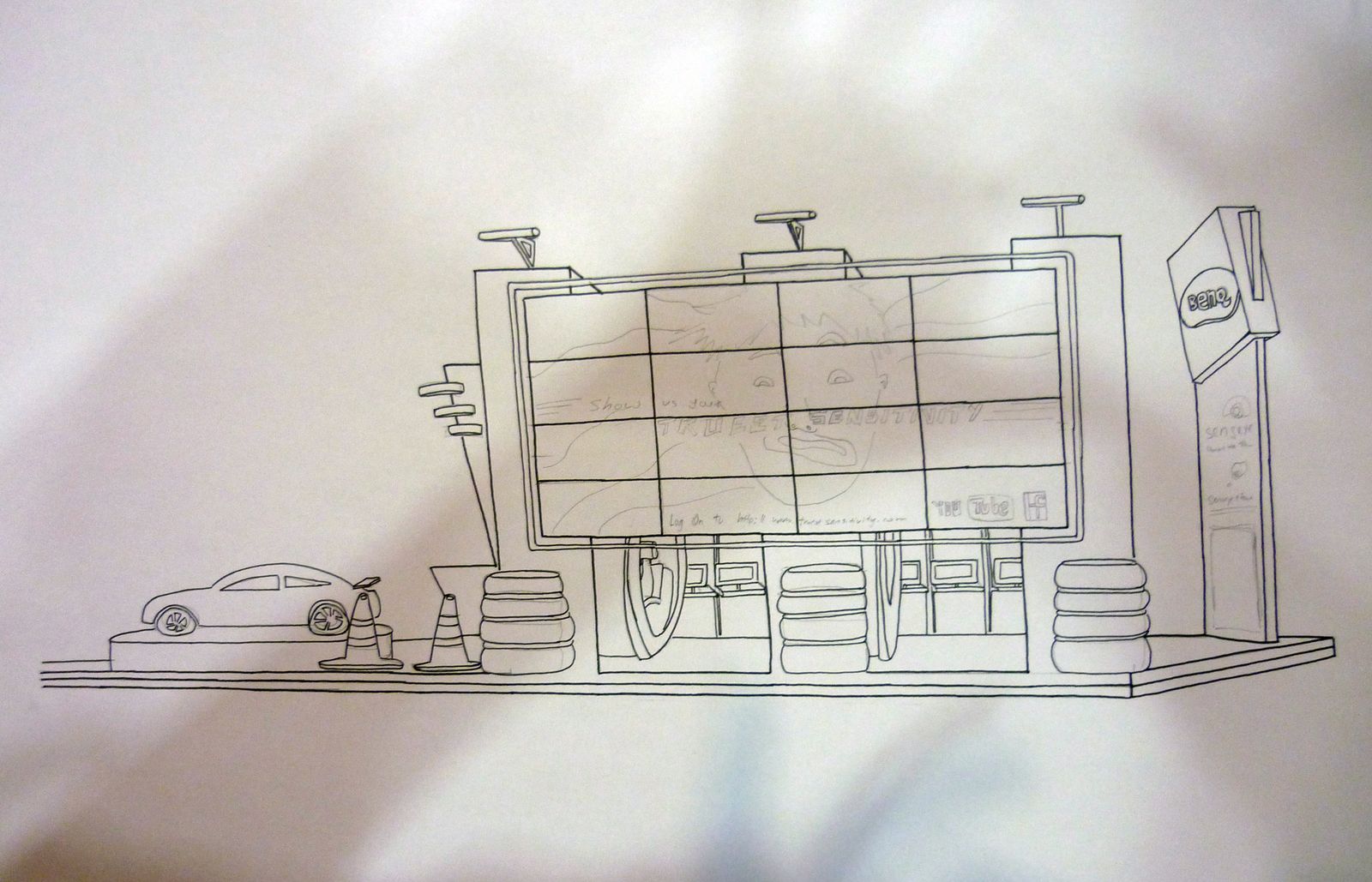 Ah Ben'z FYP: EXHIBITION BOOTH SKETCHES