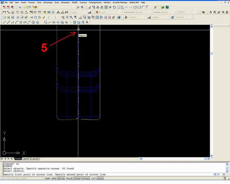 Autocad : Mirror - Jasa Desain 2D Cad 3D Sketchup 3Dmax