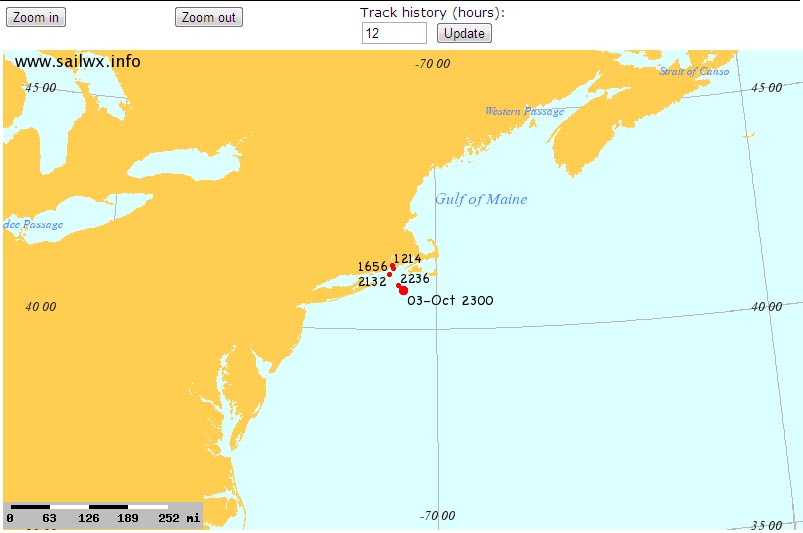 Caribbean Princess Cruise Ship Position Tracking