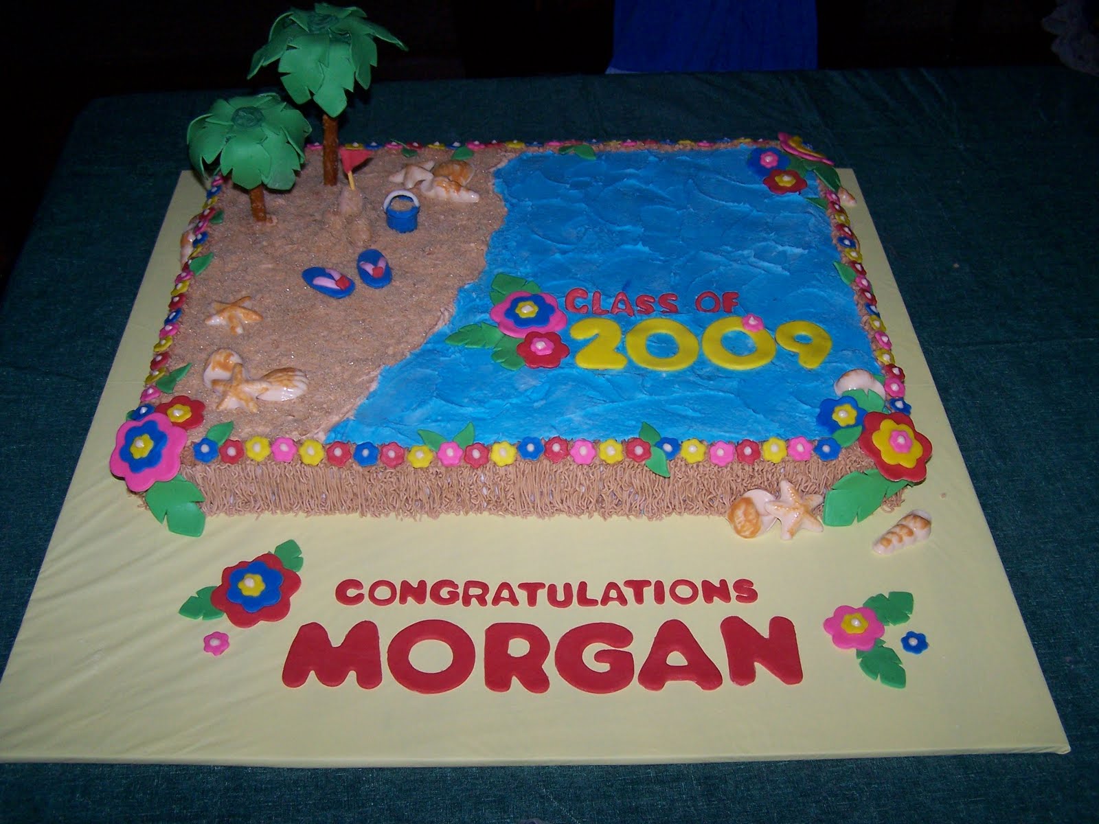 Julie Daly Cakes: Graduation Luau Cake