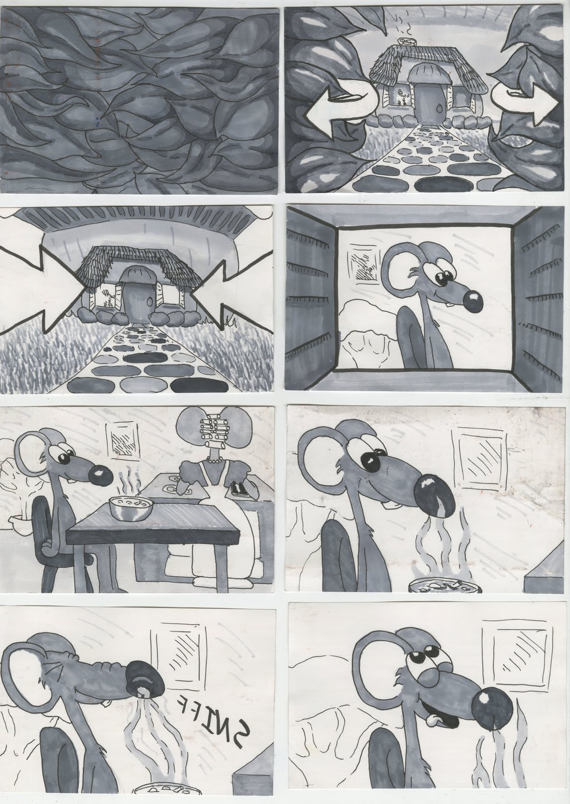 Robin Bird Blurbs: Shew Fly! storyboards