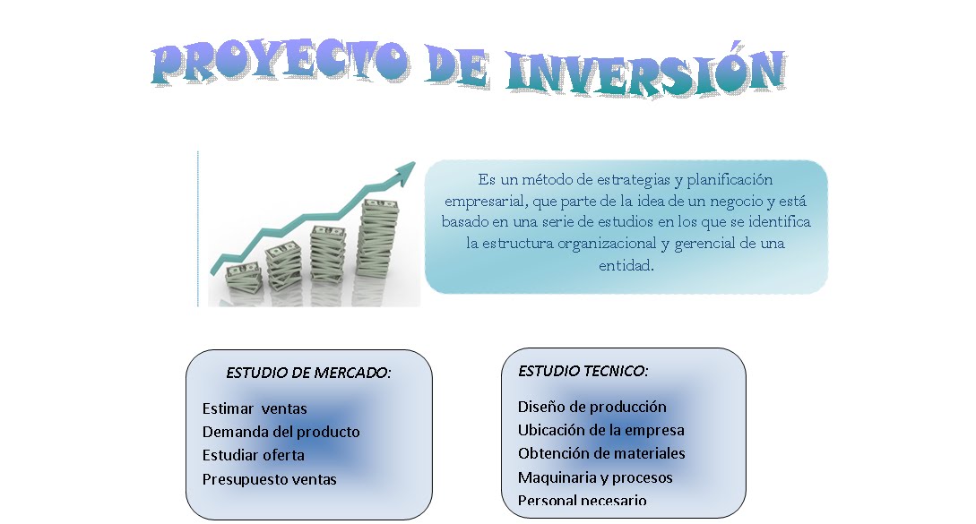 Que Es Un Proyecto De Inversion Que Es Un Proyecto De Inversion