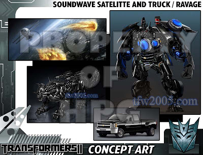 Transformers Live Action Movie Blog (TFLAMB): Soundwave and Ravage ...