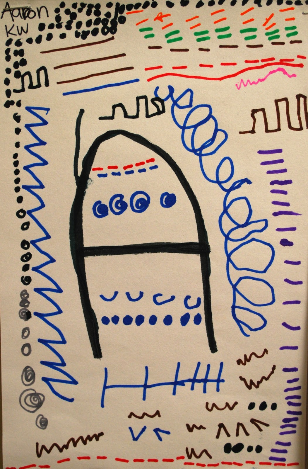 Katie Morris Art: Kindergarten Initial Line Drawings