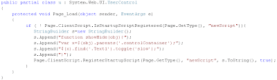 123 web: ASP.NET User Controls and jQuery